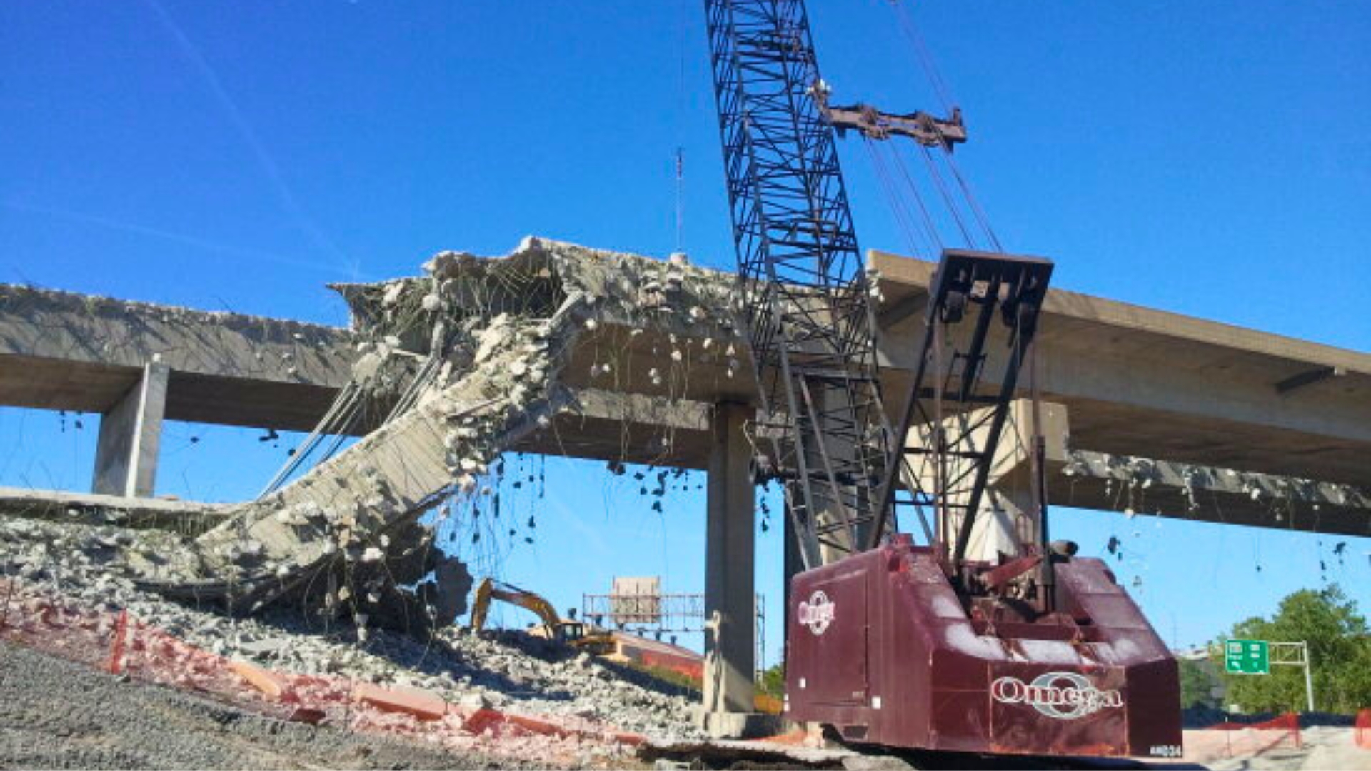 Cline Avenue Highway & Elevated Superstructure Demolition - Omega